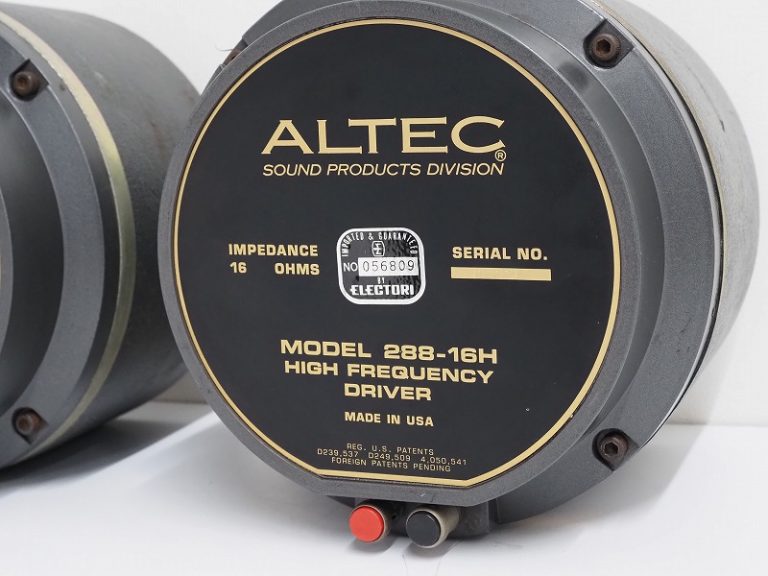 ALTEC アルテック 288-16G 16Ω ドライバーユニットペアを滋賀県栗東市で買取させていただきました！ | AUDIO PRO ...