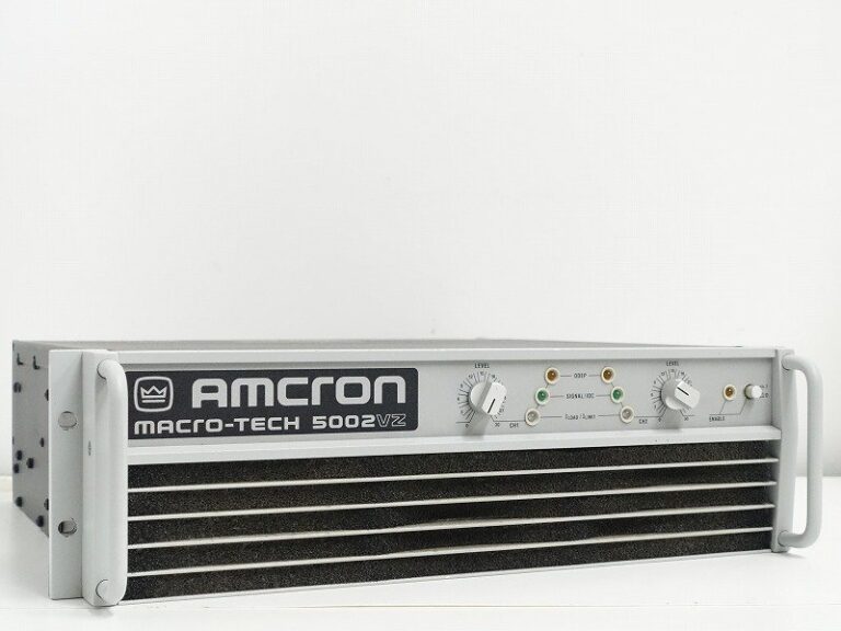 AMCRON MACRO-TECH 5002VZ 業務用 パワーアンプ MA-5002VZ アムクロンを京都府京田辺市で買取させていただきまし ...